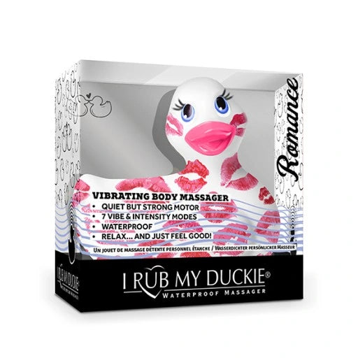 I Rub My Duckie 2.0 - Vibrating Massage Duck - Romance - White and Pin ...