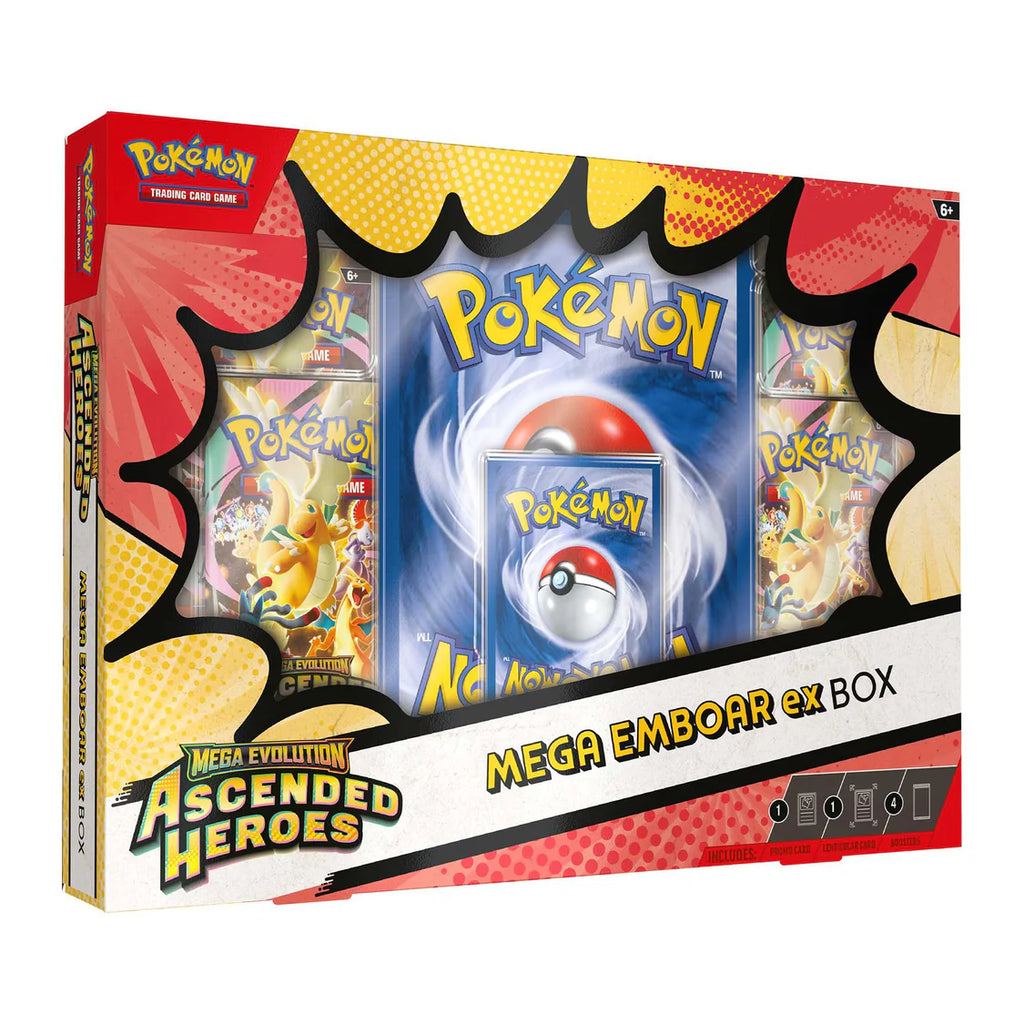 Pokemon TCG: Mega Evolution Ascended Heroes - Mega Emboar ex Box ...