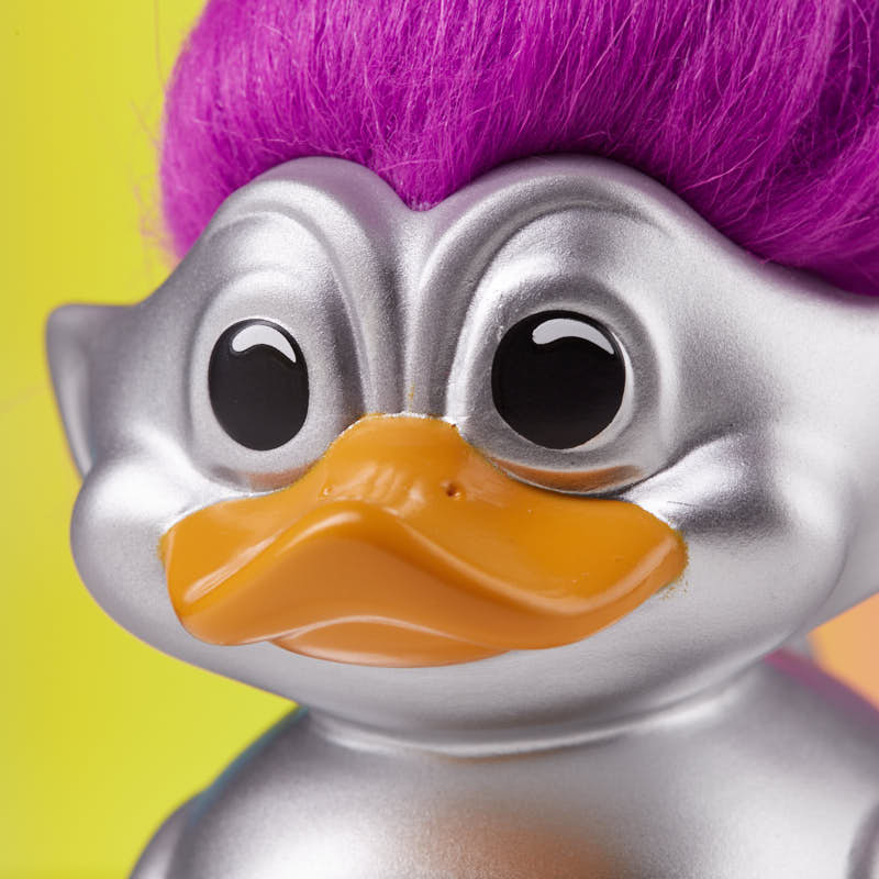 Trolls Silver Troll (Silver with Purple Hair) TUBBZ (First Edition ...