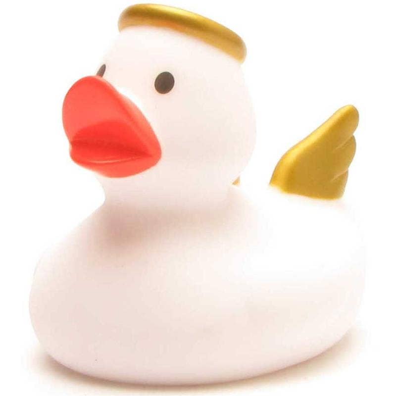 Rubber duck angel with golden wings - rubber duck| Shop4Ducks